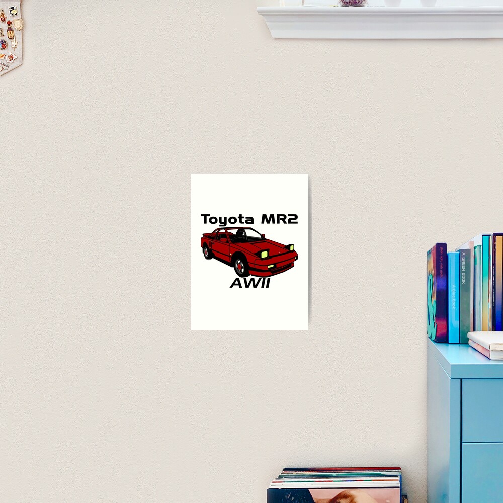 "Toyota MR2 - AW11" Art Print by SaltedGoof | Redbubble