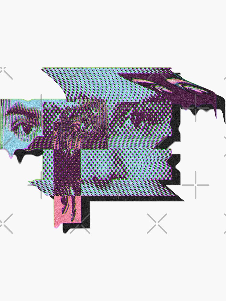 "Cool Abstract Eyes Art" Sticker for Sale by casnicol | Redbubble