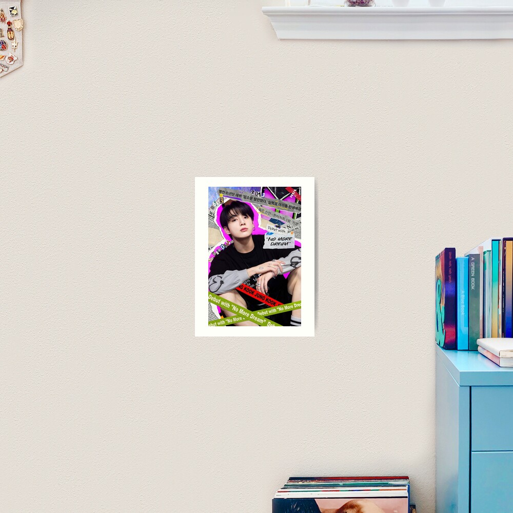 Lámina artística «Jungkook JK 2022 BTS Festa No More Dream Collage Photoshoot teaser clip corto ...