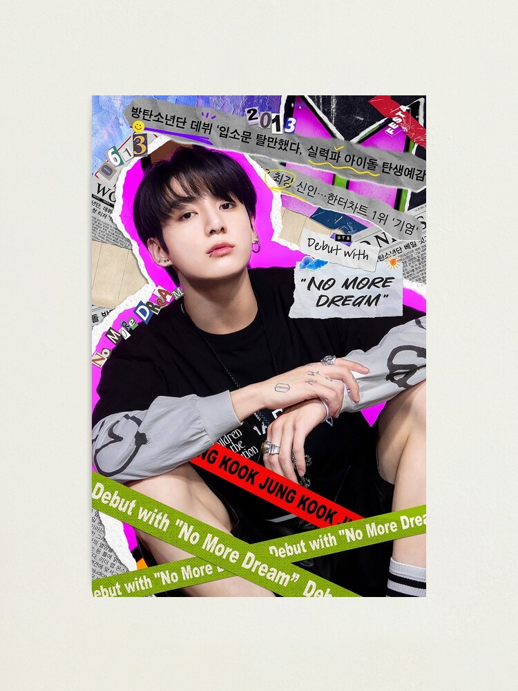 Lámina fotográfica «Jungkook JK 2022 BTS Festa No More Dream Collage ...
