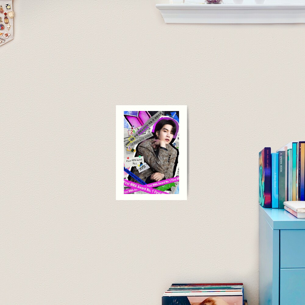 Lámina artística «SUGA Min Yoongi MMA Award Collage Dynamite Collage ...