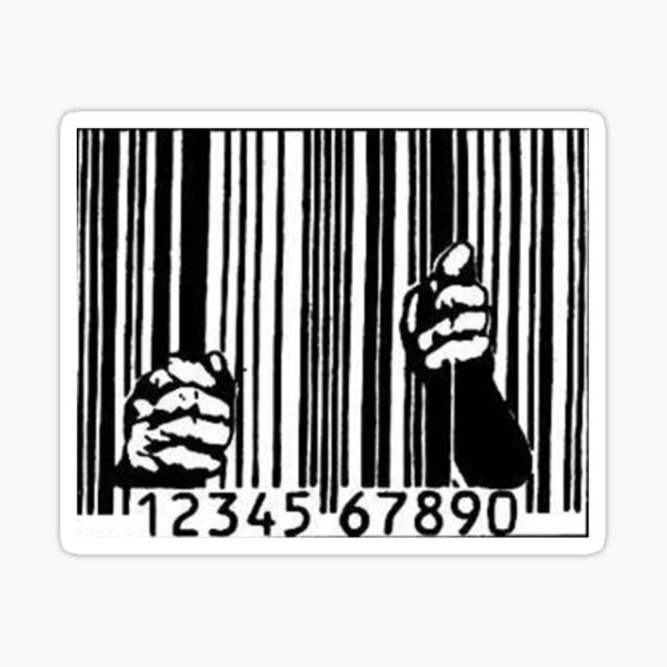 "anti consumerism " Sticker for Sale by RoberttMoore | Redbubble