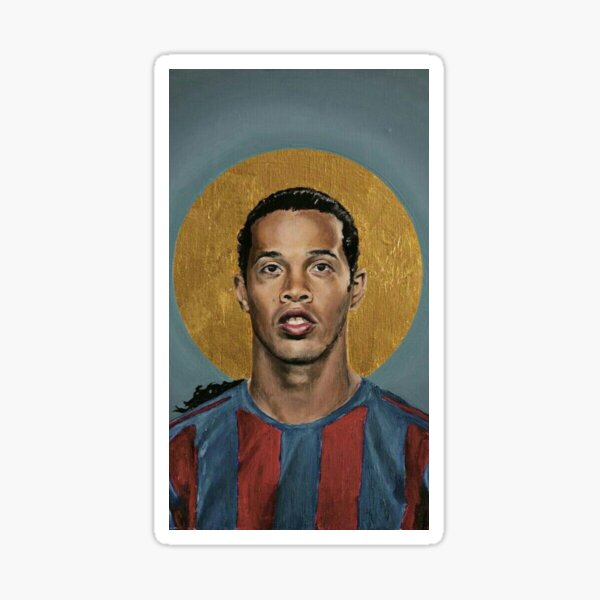 "ronaldinho" Sticker for Sale by mikacu | Redbubble
