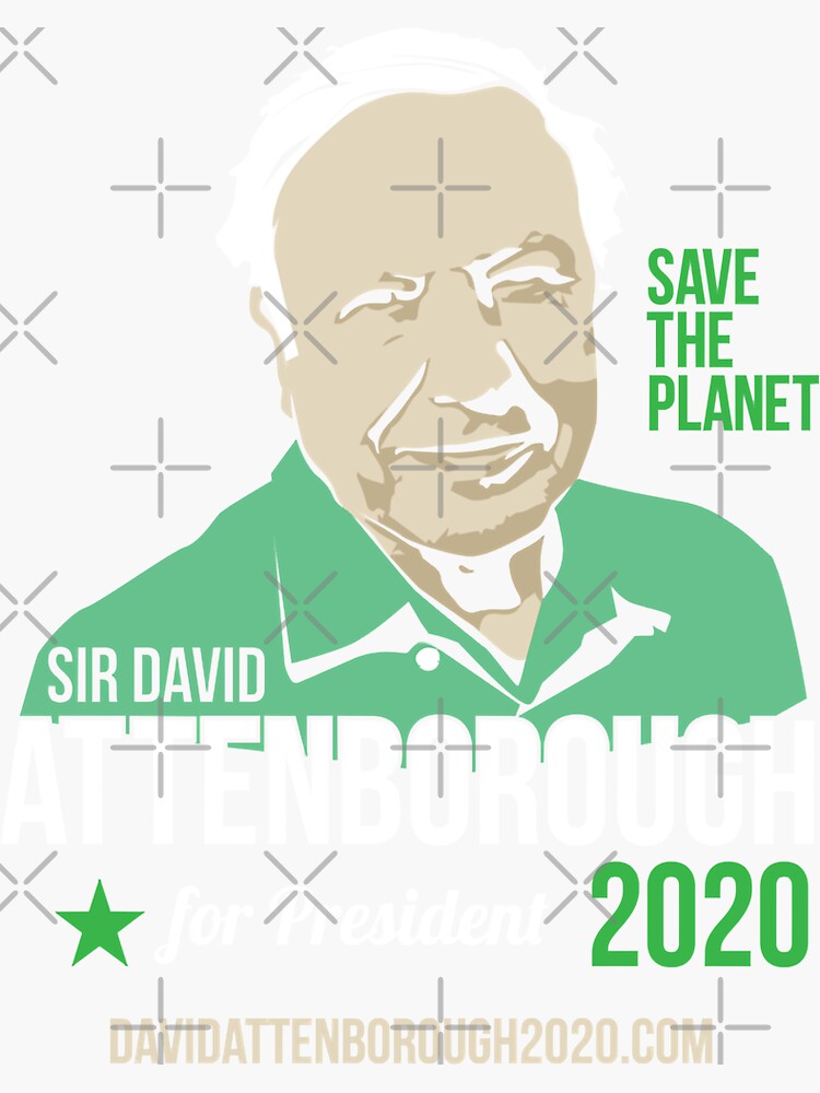 "Small Gifts Sir David Nbsp Attenborough Classic Fans" Sticker for Sale ...