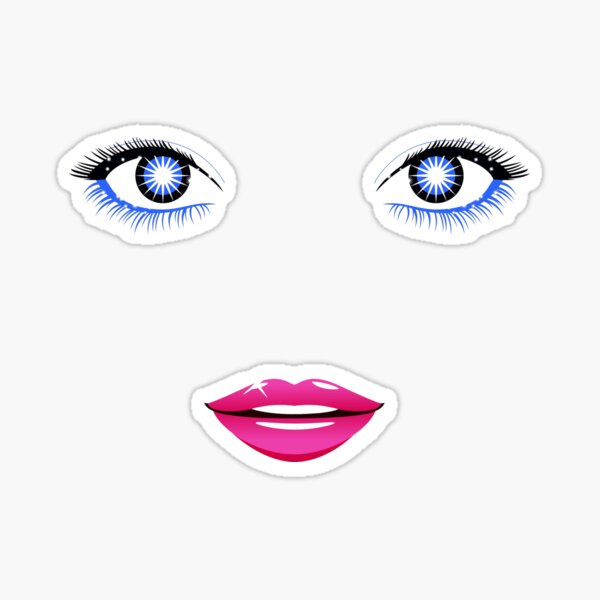 "Girl face" Sticker for Sale by jasminamagica | Redbubble