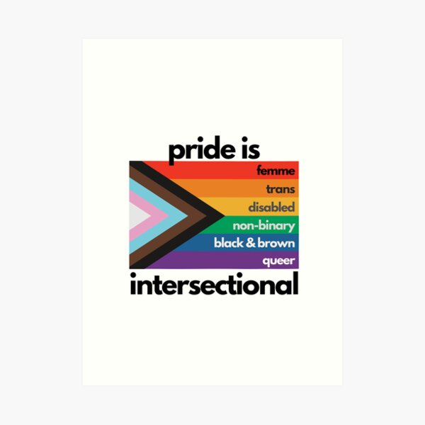 Lámina artística «El orgullo es interseccional - Identidad inclusiva de ...