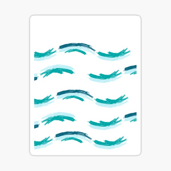 "Wave Design " Sticker for Sale by Qamarelodesign | Redbubble