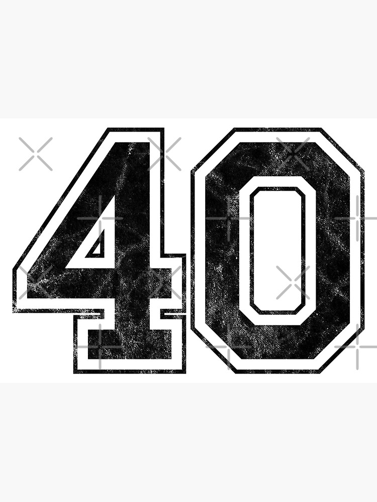 "Number 40" Poster for Sale by PaulSDesign | Redbubble