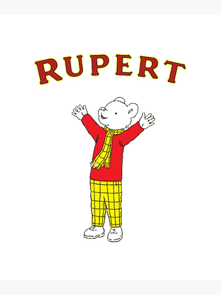 "Cute Rupert Bear Character" Poster for Sale by veermy | Redbubble