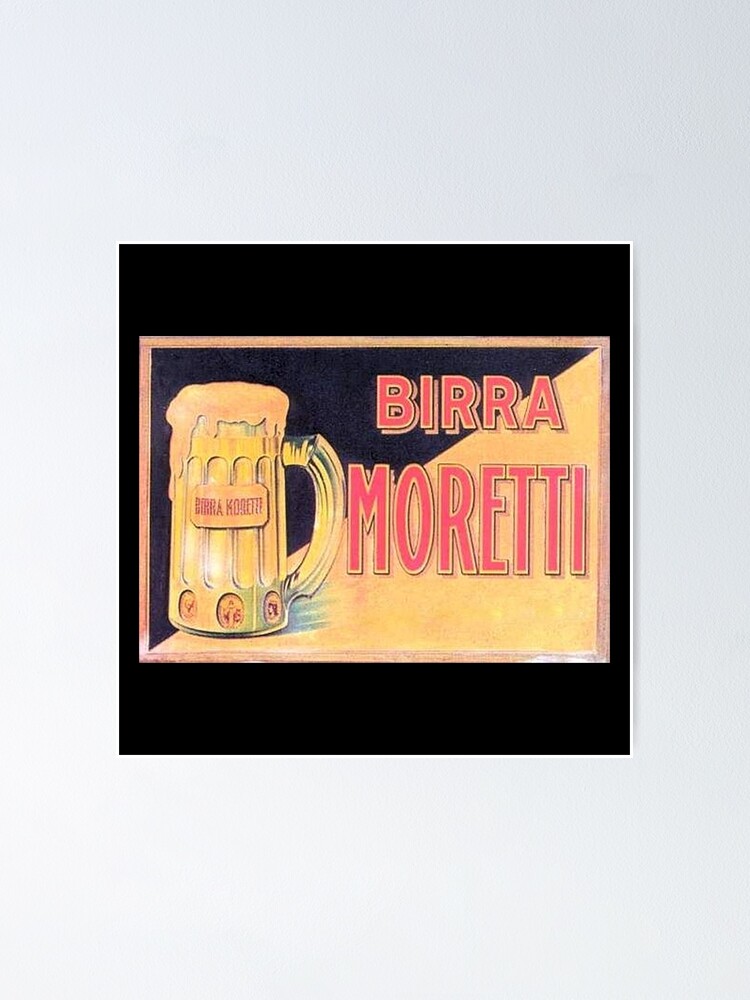 "Best Birra Moretti Glass Design" Poster for Sale by cafeniw | Redbubble