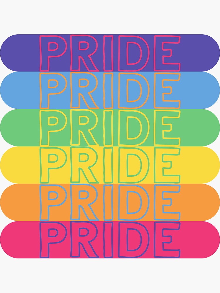 "Vintage LGBTQ Pride Flag Cool illustration " Sticker for Sale by ...