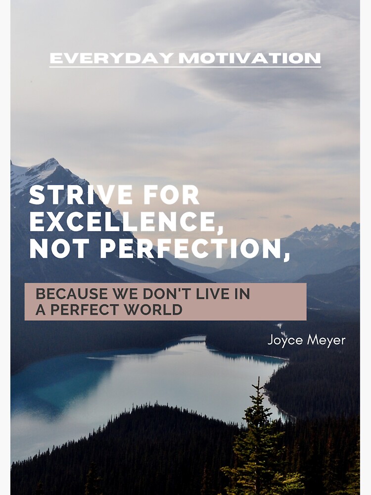 "Motivational Quote Strive For Excellence" Sticker for Sale by farshman ...