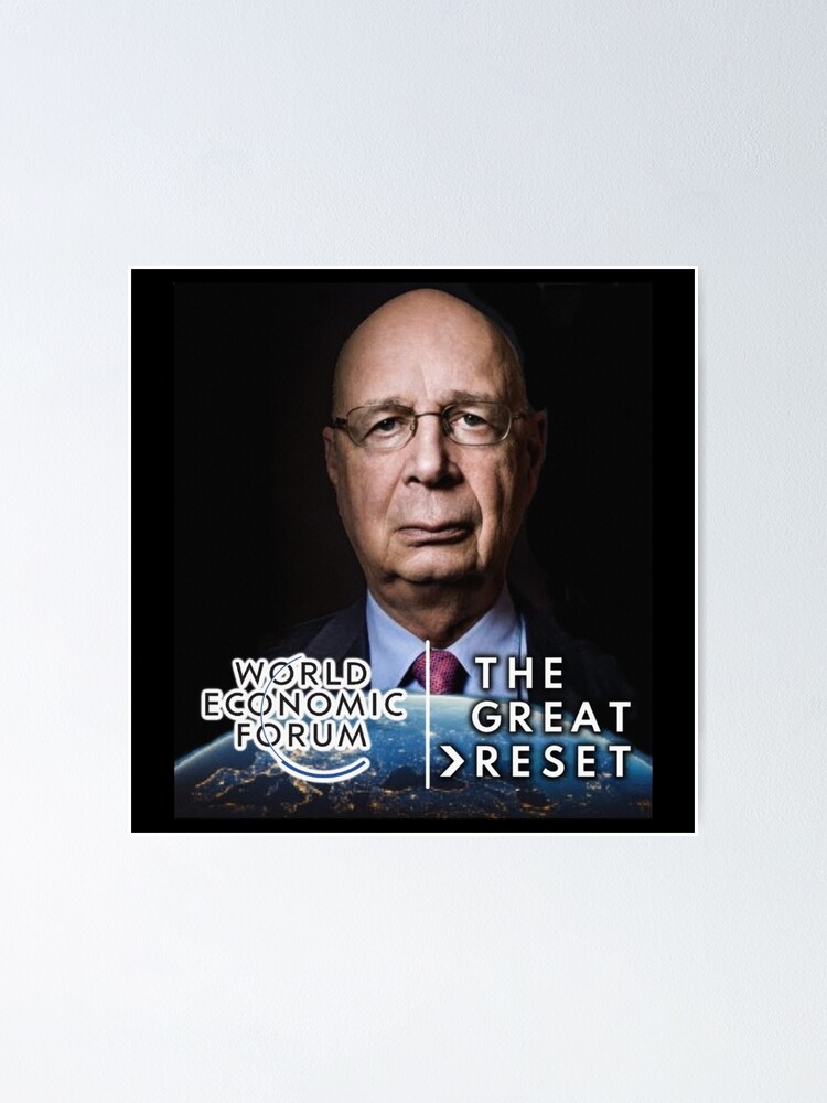 "Elegant klaus schwab the great reset Design" Poster for Sale by ...
