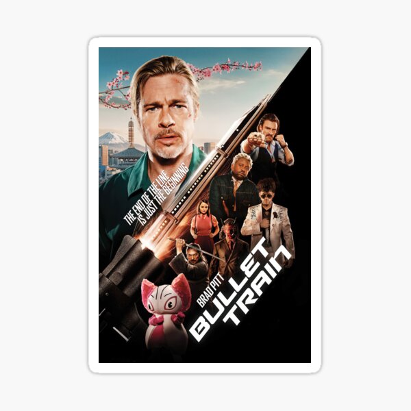 "Brads On Bullet Train" Sticker for Sale by HarveyWyatt | Redbubble