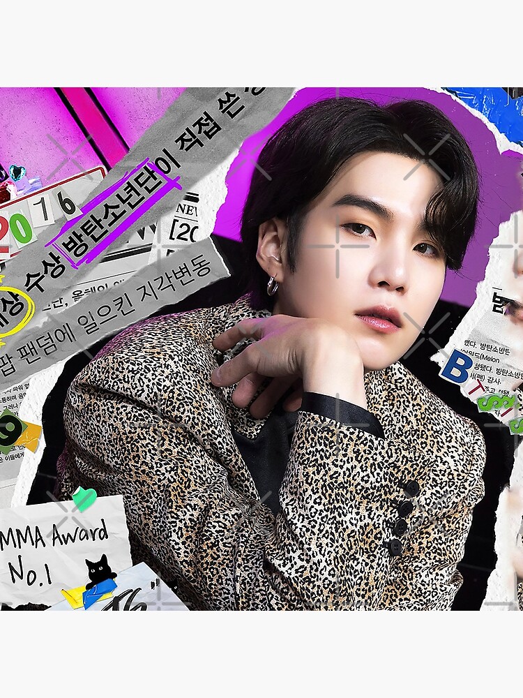Cojín «SUGA Min Yoongi MMA Award Collage Dynamite Collage 2022 BTS ...