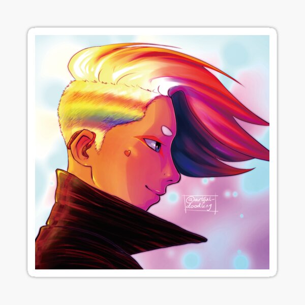 "Pride Profile" Sticker for Sale by artfuldoodling | Redbubble