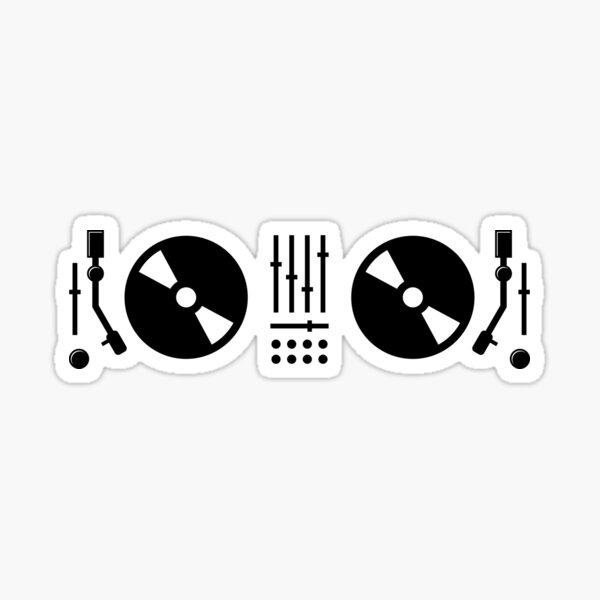 "DJ Turntable" Sticker for Sale by Silmar11 | Redbubble