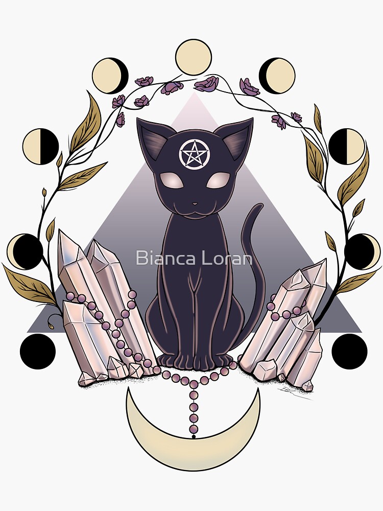 "Luna" Sticker for Sale by BiancaLoran | Redbubble