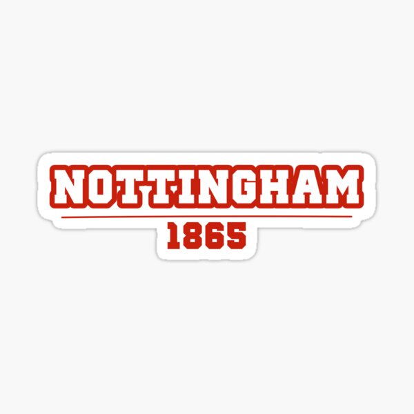 "Nottingham Classic 1865" Sticker by SirErnZ | Redbubble