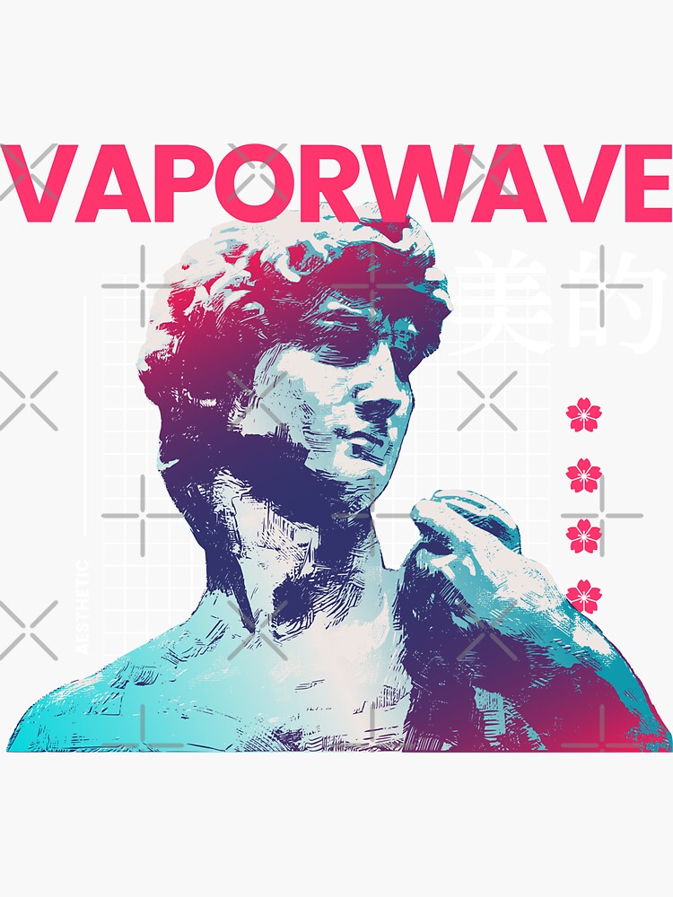 "Vaporwave Aesthetic Classic Design" Sticker for Sale by Litheon ...