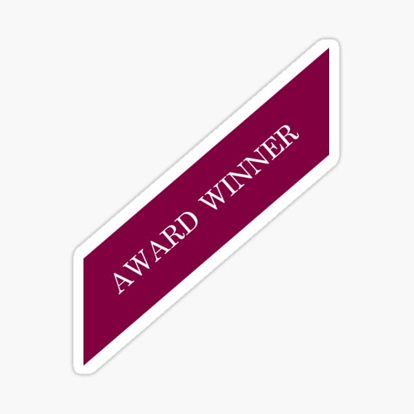 "Award Winner" Sticker for Sale by ShikitaMakes | Redbubble