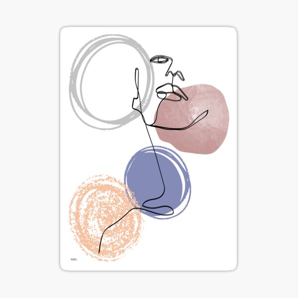 "Minimalist art" Sticker for Sale by NRGeorgieva | Redbubble
