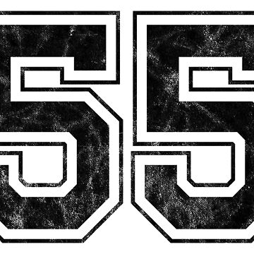 "Number 55" Sticker for Sale by PaulSDesign | Redbubble