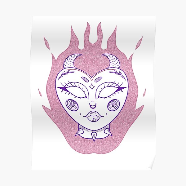 "heart fine line tattoo" Poster for Sale by By-yamselle | Redbubble