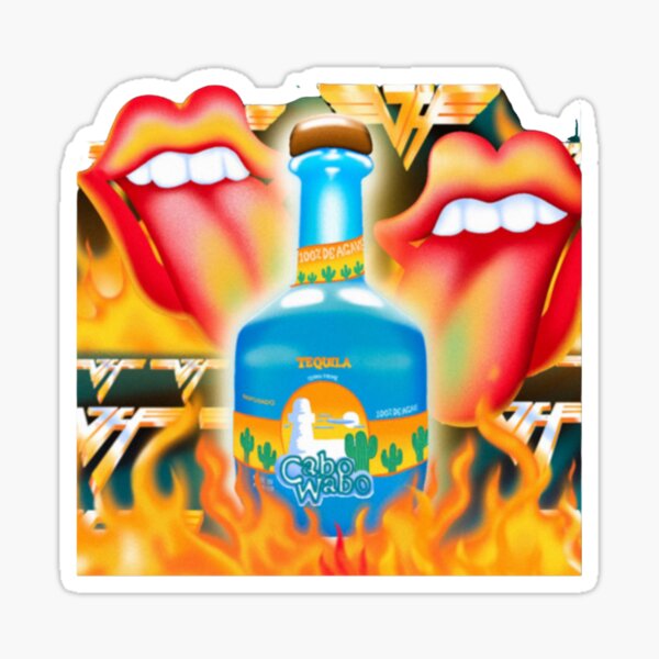 " Cabo Wabo - TEQUILA" Sticker by Bhmnabil18 | Redbubble