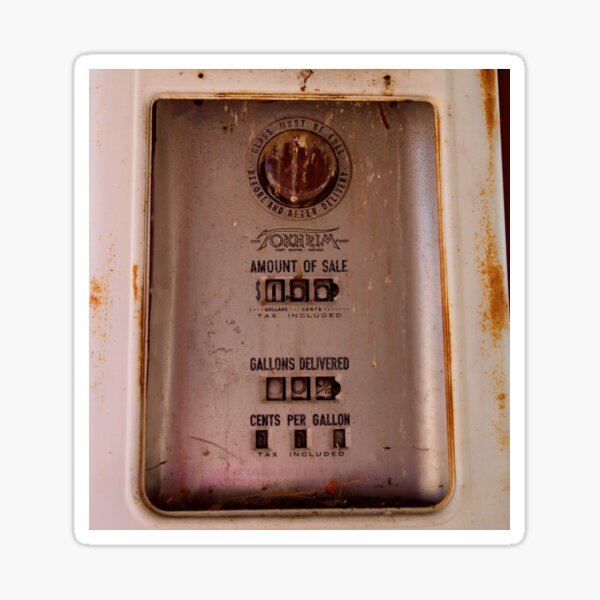 "Gas Pump Sticker" Sticker for Sale by colonjohan | Redbubble