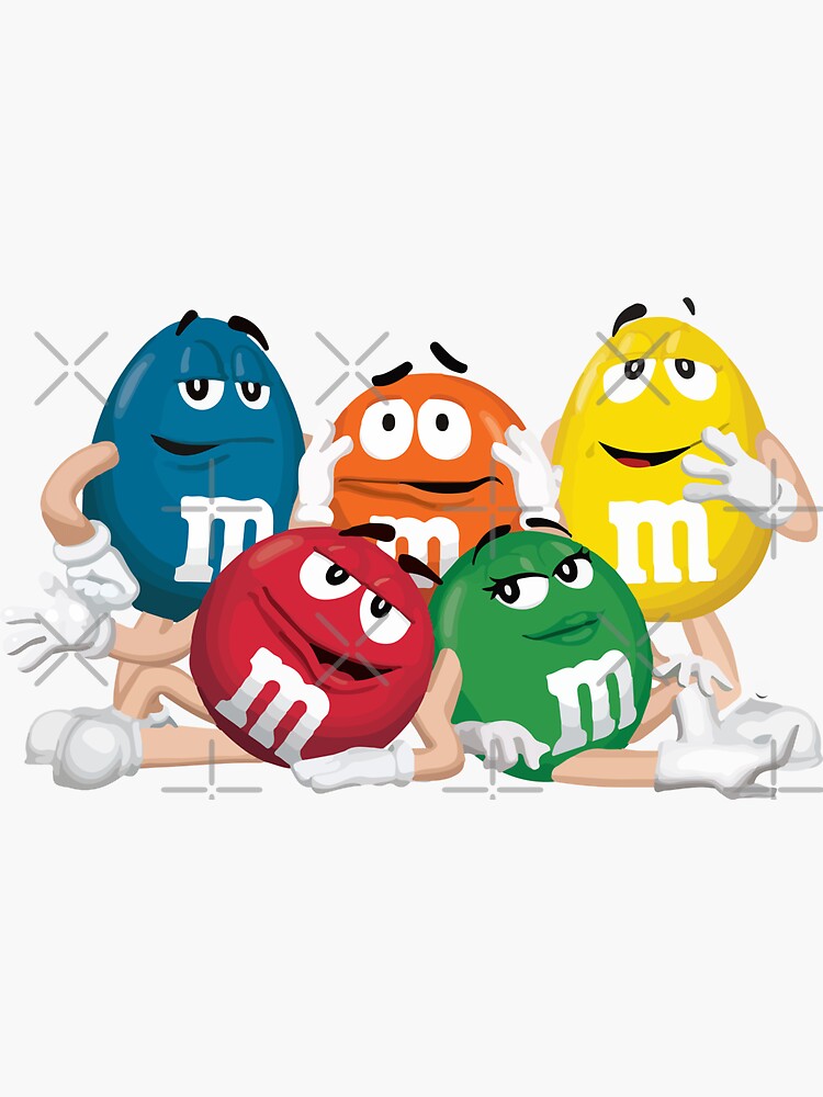 "MandM Character Collection" Sticker for Sale by nimxl | Redbubble