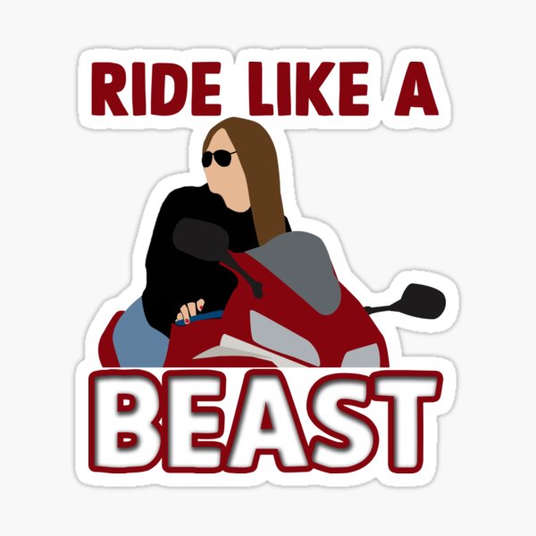 "Lady rider design" Sticker for Sale by DopeDesign111 | Redbubble