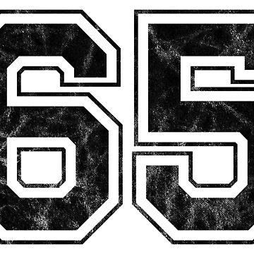 "Number 65" Sticker for Sale by PaulSDesign | Redbubble