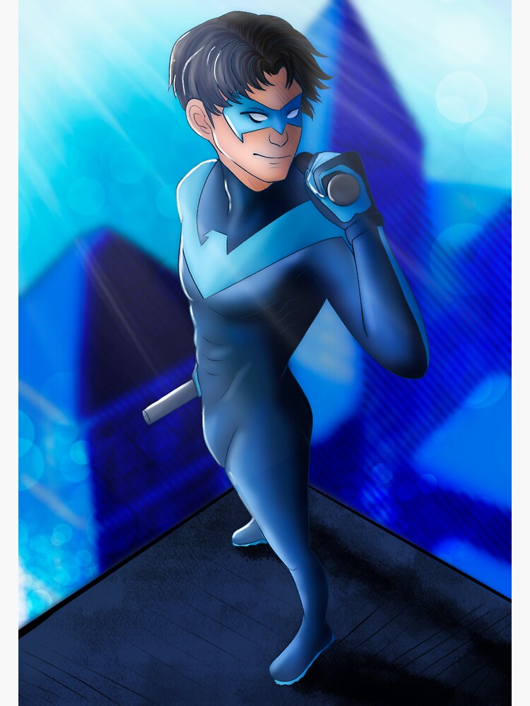"Nightwing" Sticker for Sale by Kaitlinmarleyqt | Redbubble