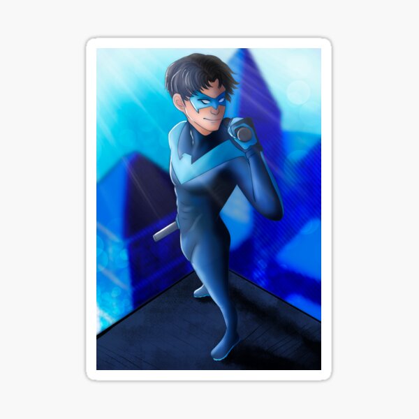 "Nightwing" Sticker for Sale by Kaitlinmarleyqt | Redbubble