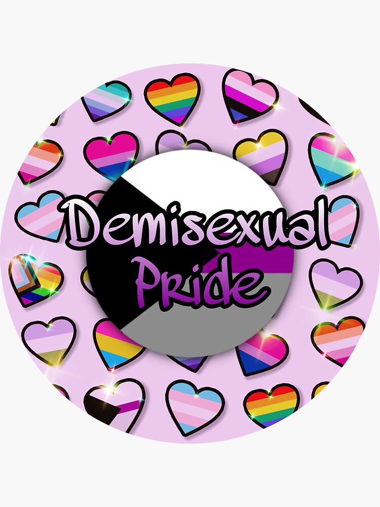 Demisexual Pride Lgbtqia Pastel Pride Hearts Sticker For Sale By