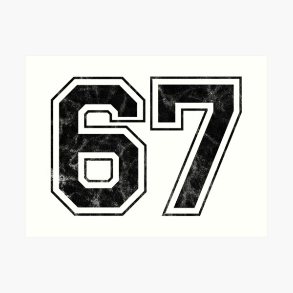 "Number 67" Art Print for Sale by PaulSDesign | Redbubble