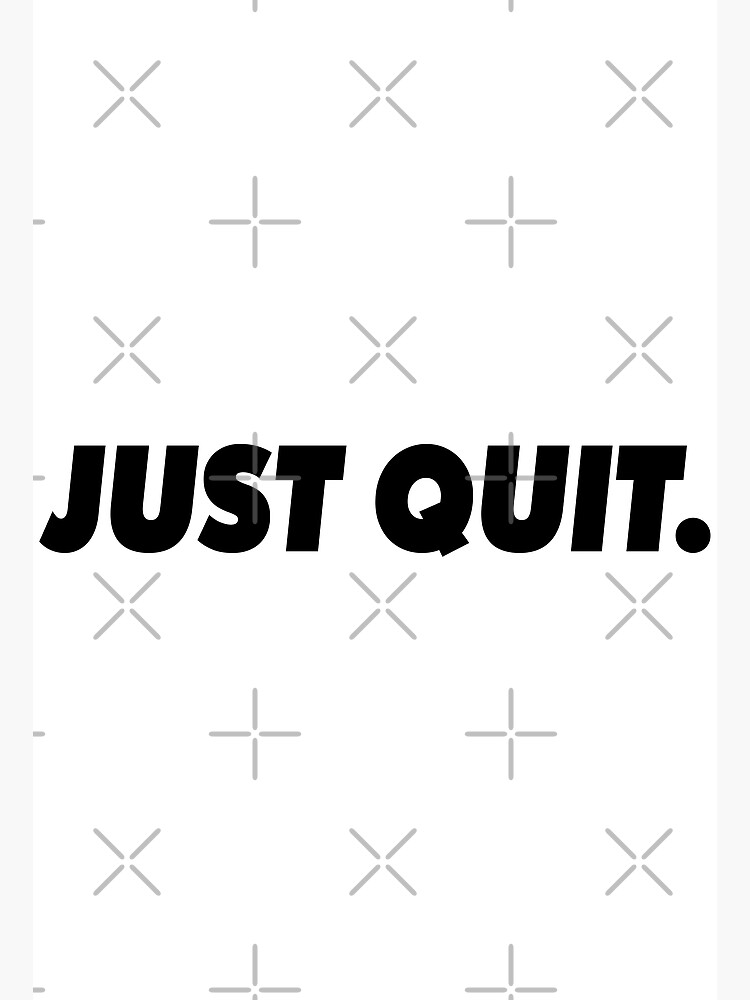 "Rosscreations Merch Just Quit" Poster for Sale by ShopyElFilali ...