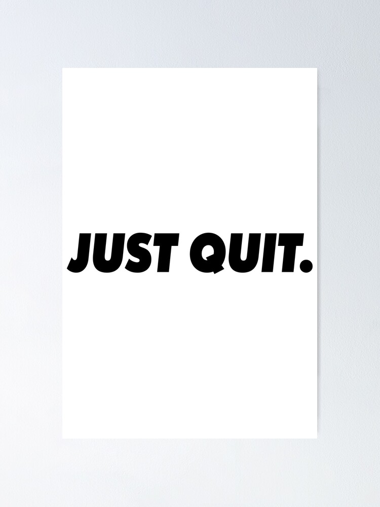 "Rosscreations Merch Just Quit" Poster for Sale by ShopyElFilali ...