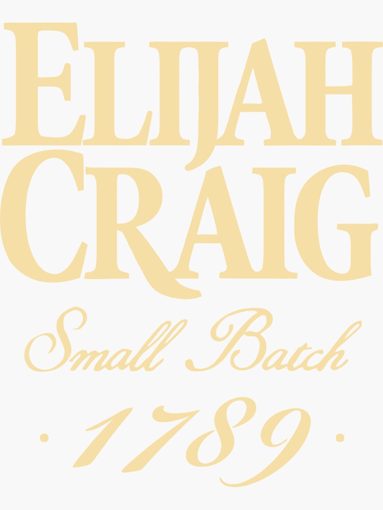 "pasrah-elijah-Craig-whiskey-berdoa" Sticker by irnamavcsa | Redbubble