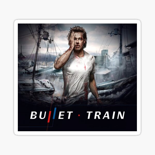 "Deadly Action On Bullet Train" Sticker for Sale by Maikuefer | Redbubble