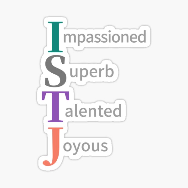 "ISTJ-MBTI personality" Sticker for Sale by nusnoo | Redbubble
