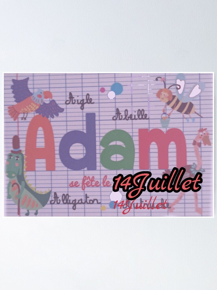 "ADAM" Poster by mtargui2022 | Redbubble