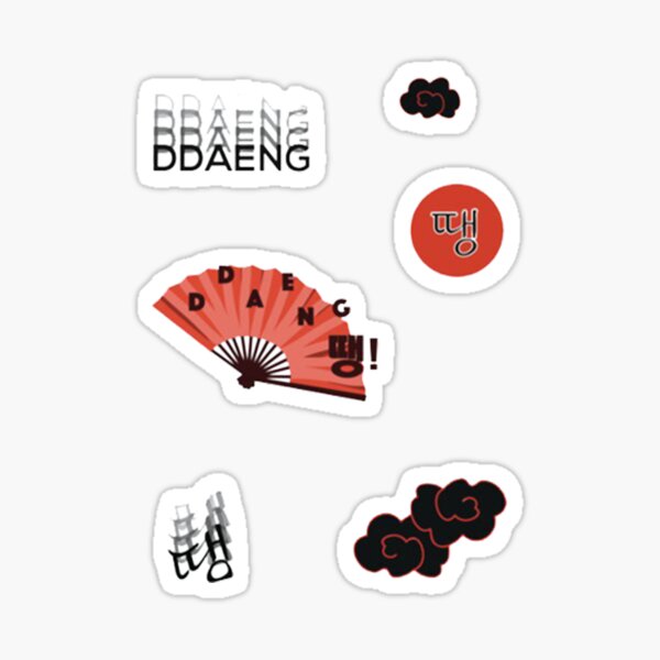 "DDAENG 땡 sticker set" Sticker for Sale by EuiStudio | Redbubble