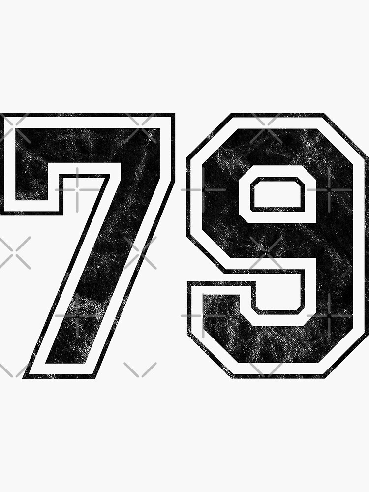 "Number 79" Sticker for Sale by PaulSDesign | Redbubble