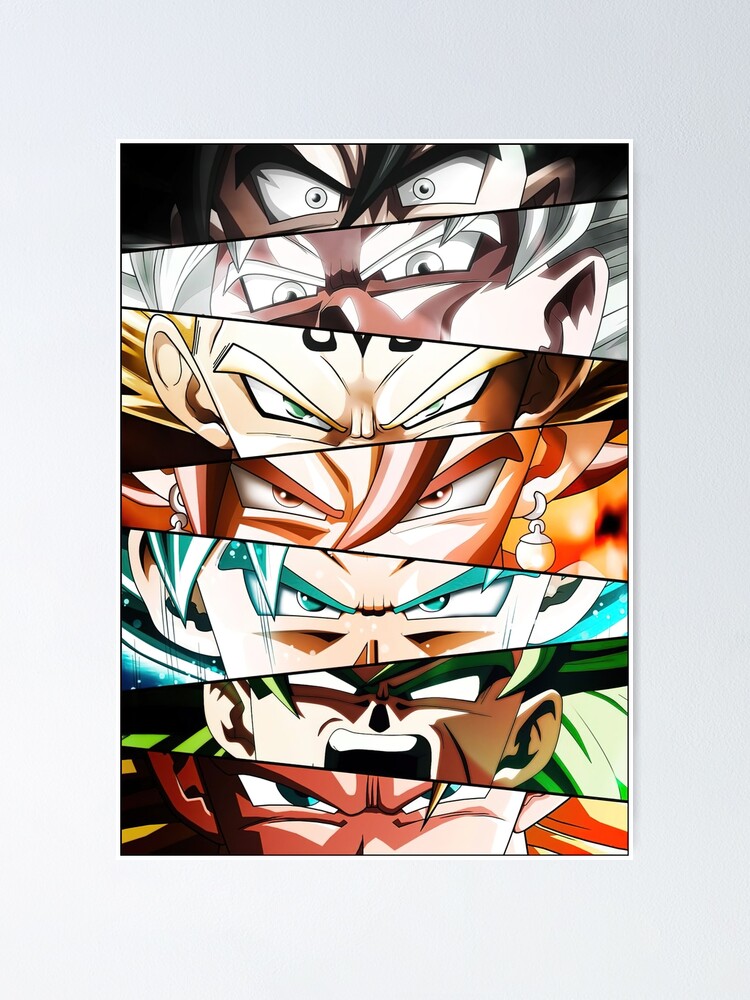 "Dragon Ball Eyes" Poster for Sale by JohnRobertson47 | Redbubble