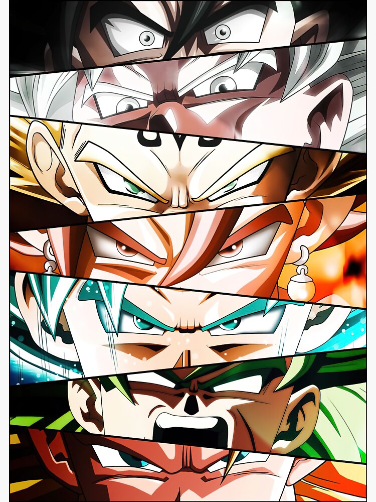 "Dragon Ball Eyes" Sticker for Sale by JohnRobertson47 | Redbubble