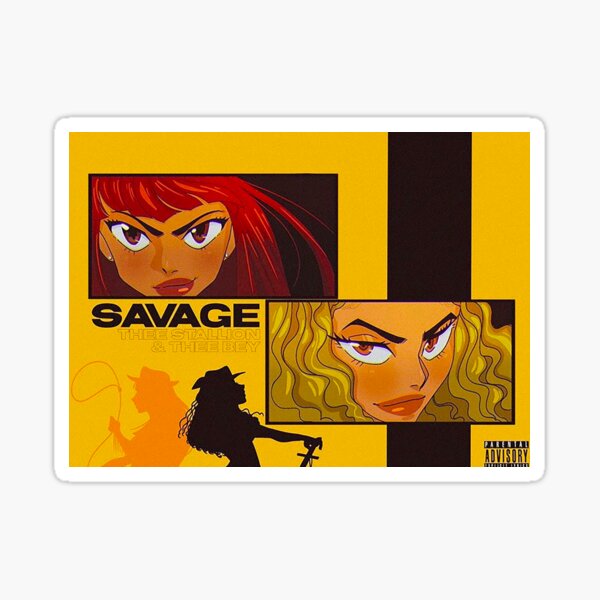 "SAVAGE" Sticker for Sale by kurtislang | Redbubble