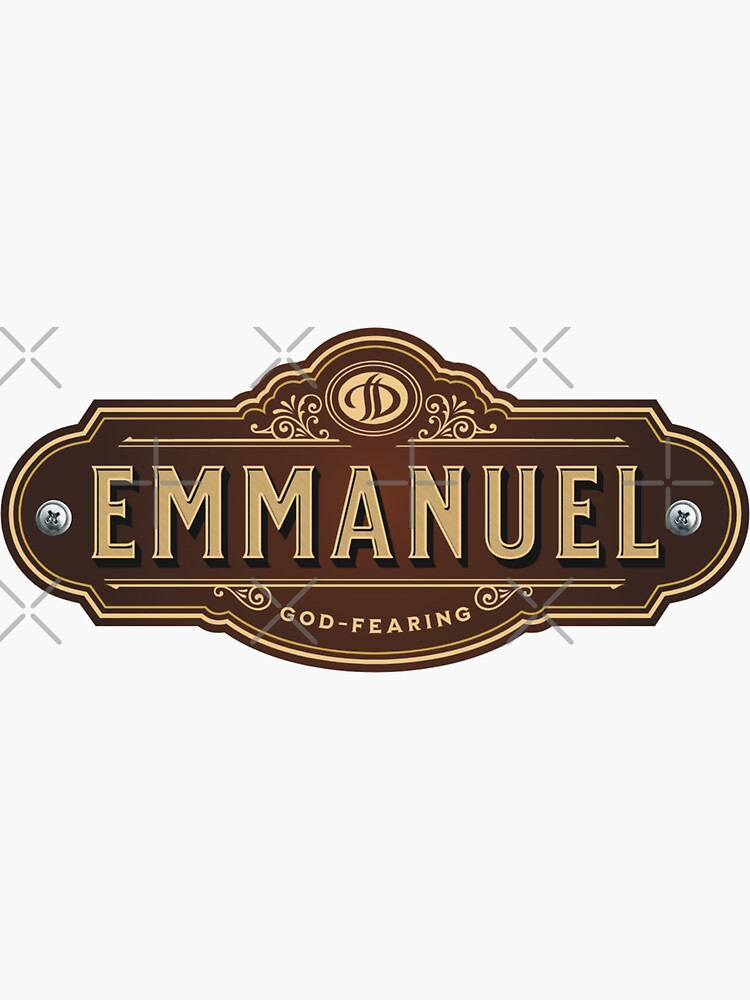 "Emmanuel" Sticker for Sale by YeshuaCreations | Redbubble