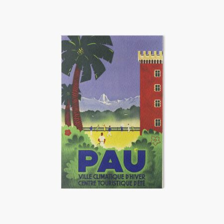 "PAU Winter Climate City, Summer Tourist Centre Vintage FRENCH Travel ...